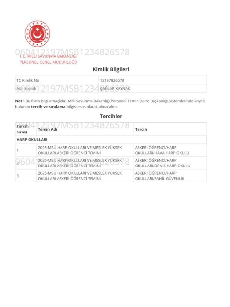 Basvuru Yazdir | PDF