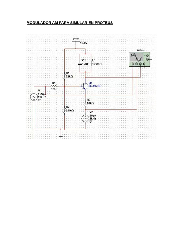 Modulador Am para Simular en Proteus | PDF
