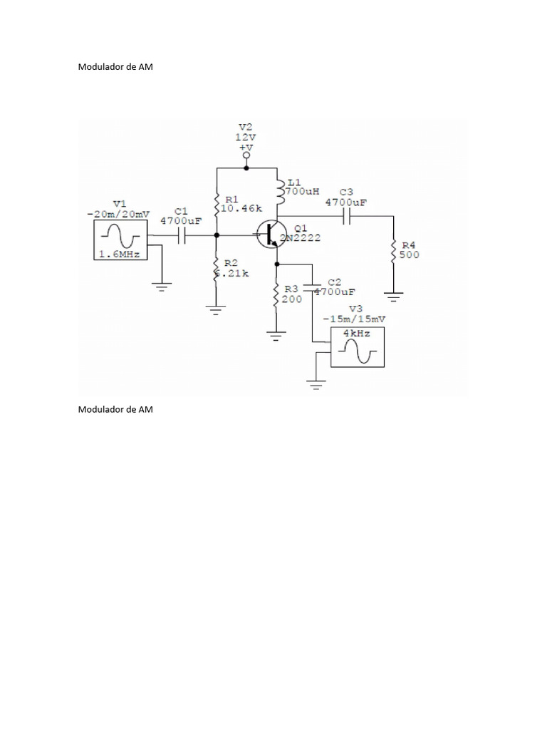 Modulador de AM | PDF