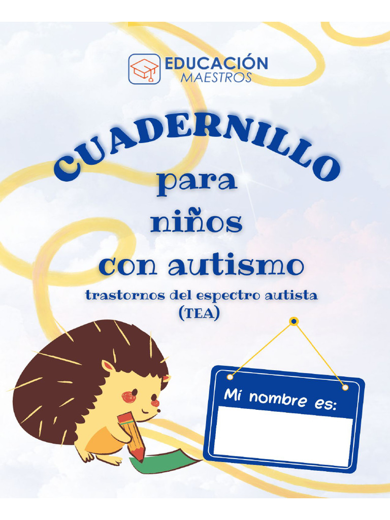 Cuadernillo Actividades para Niños y Niñas Con Autismo TEA EDUCACION | PDF