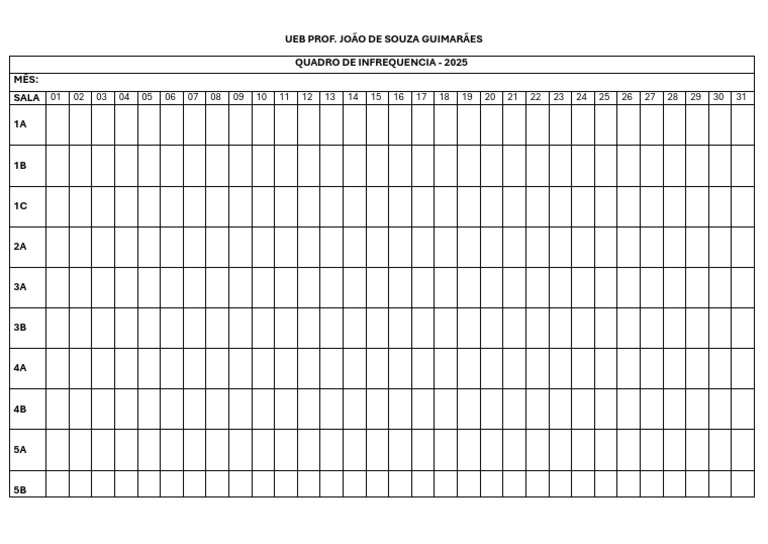 Tabela de Infrequencia JSG | PDF