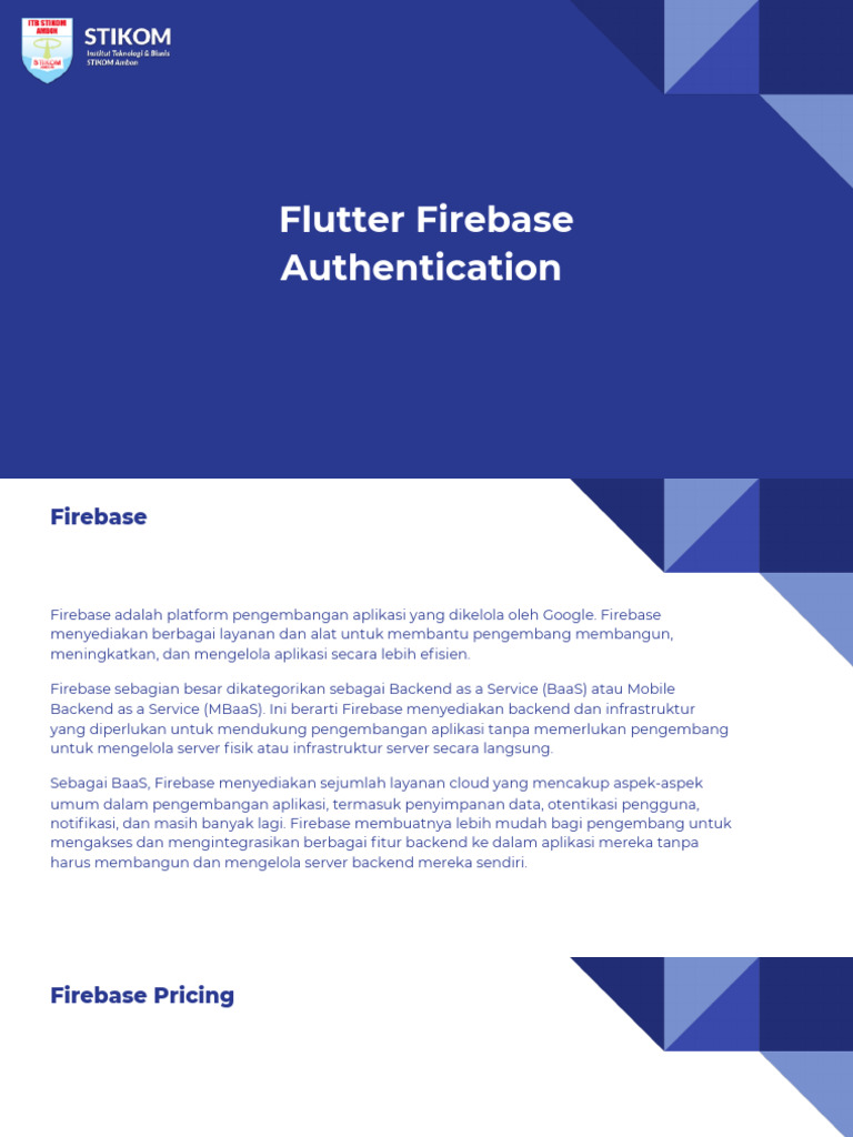 #13 Flutter Firebase Authentication (2) | PDF