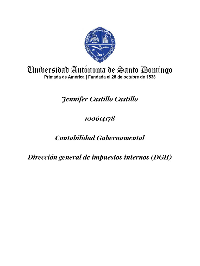 1 DGII DIRECCION GENERAL IMPUESTOS INTERNOS (2) | PDF | Impuestos ...