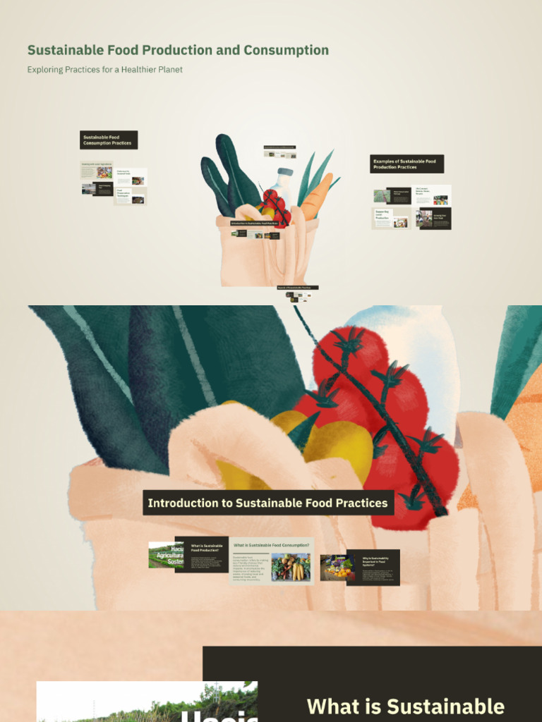 Sustainable Food Production and Consumption Grade 9 | PDF