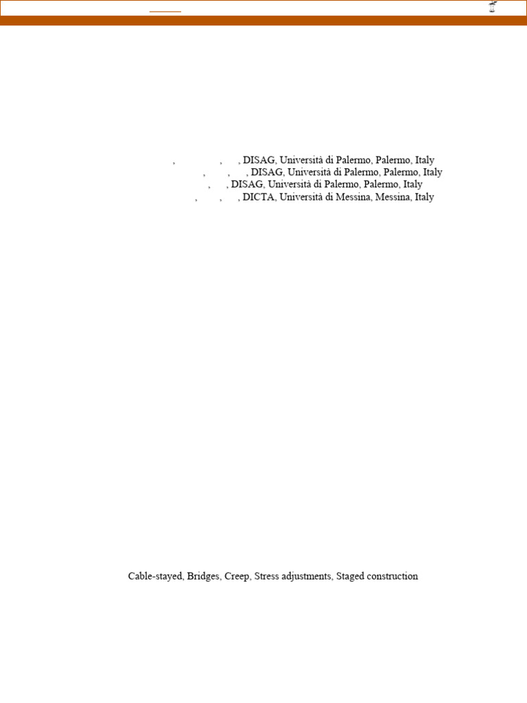Creep Effects and Stress Adjustments - Cable-Stayed Bridge | PDF ...