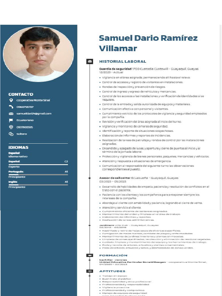 Sam CV | PDF