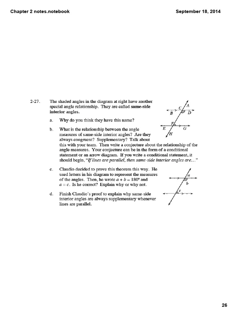 Algebra 1: Chapter 2 Notes | PDF