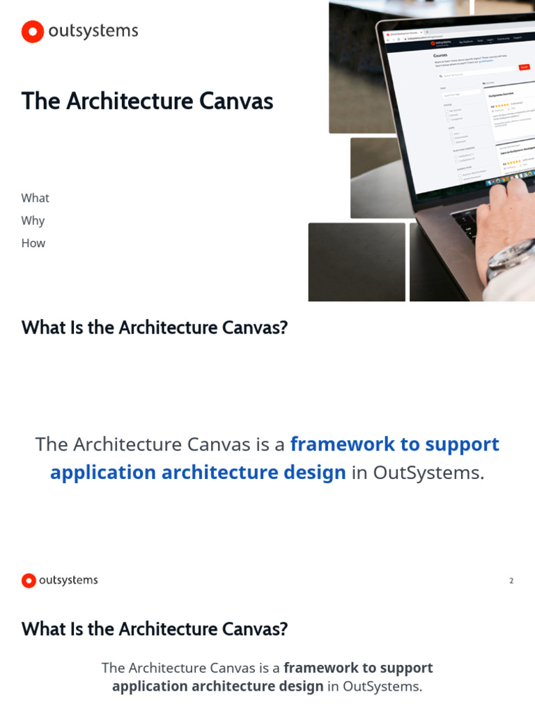 OutSystems - Understanding The Architecture Canvas | PDF | Information ...