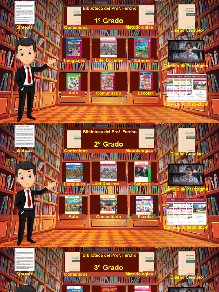 ?biblioteca de 1ero A Sexto. Prof. Fercho? | PDF