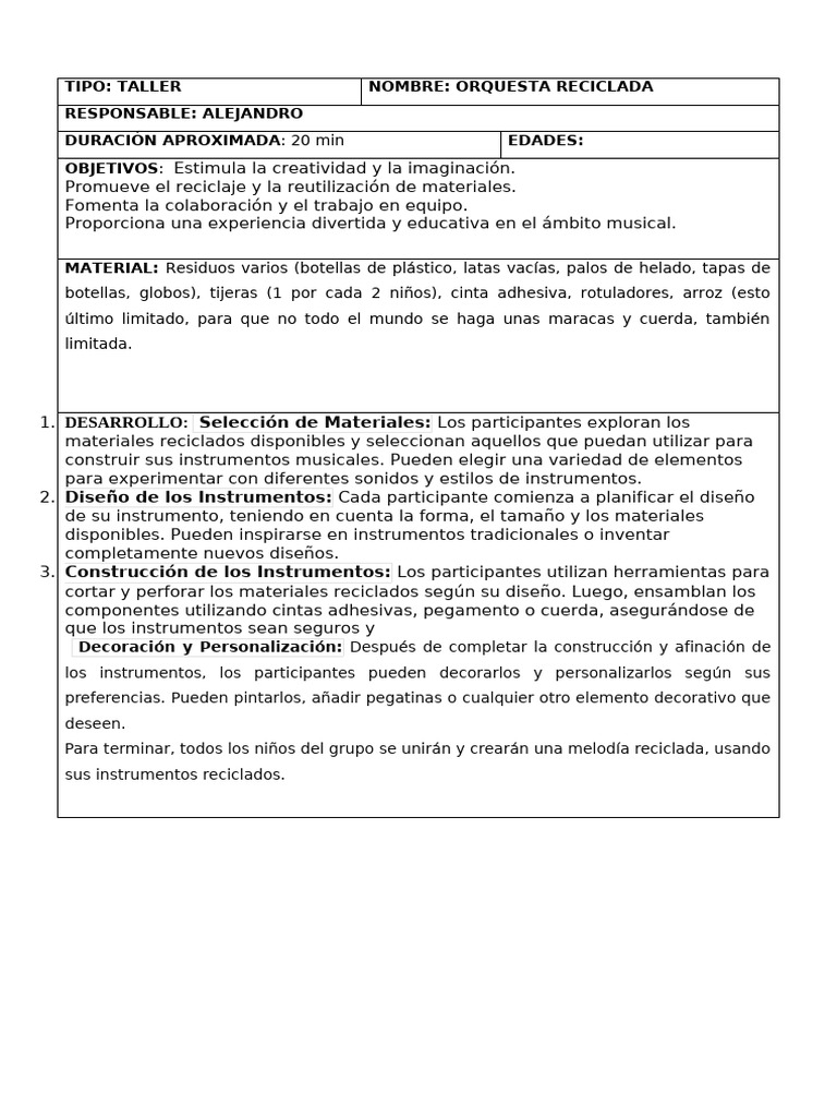 Orquesta Reciclada | PDF