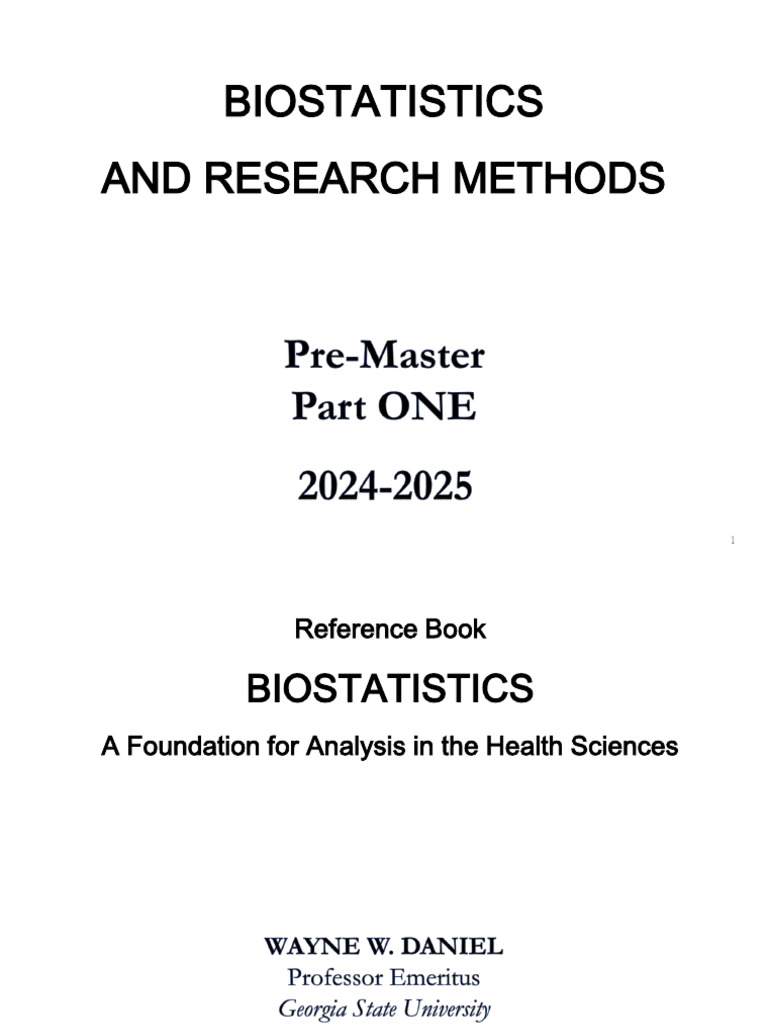 Chapter 1 Introduction To Biostatistics | PDF | Statistics | Level Of Measurement