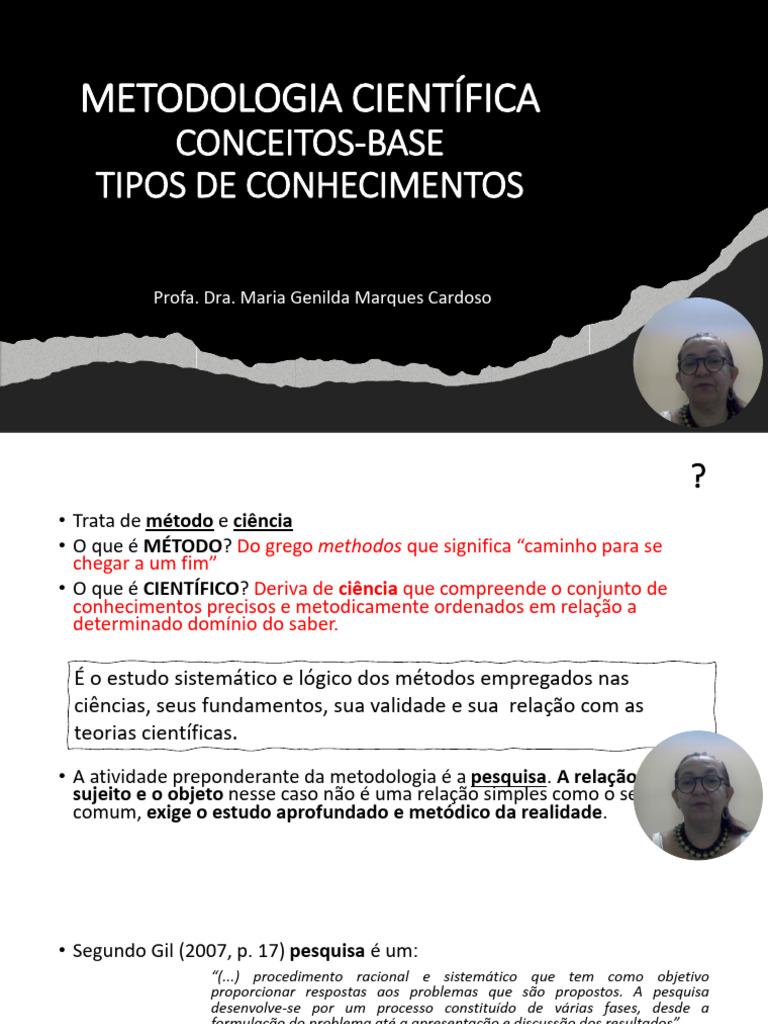 MET - Slide Videoaula 1 Parte4 - 6 Conceitos Base Me Cient | PDF | Método científico | Science