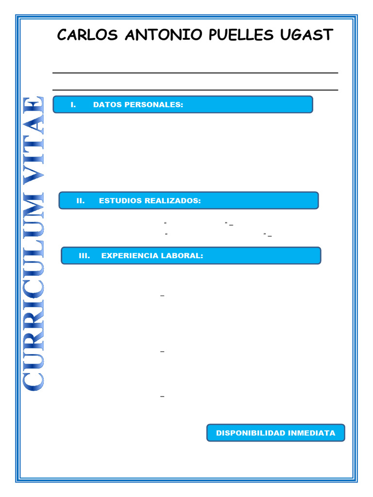 CV CARLOS ANTONIO | PDF