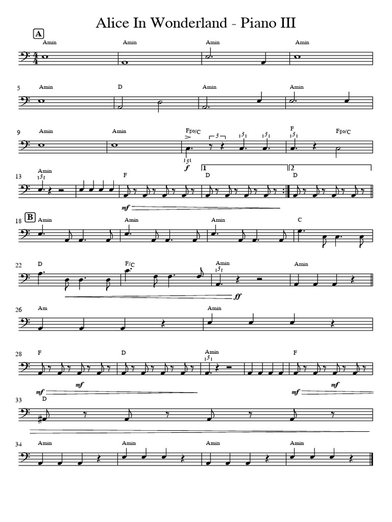 Alice in Wonderland - Piano III | PDF | Chess Openings | Chess