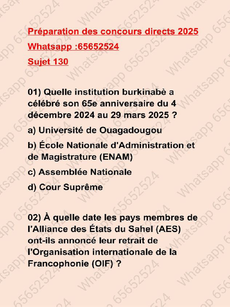 Sujet 130 | PDF
