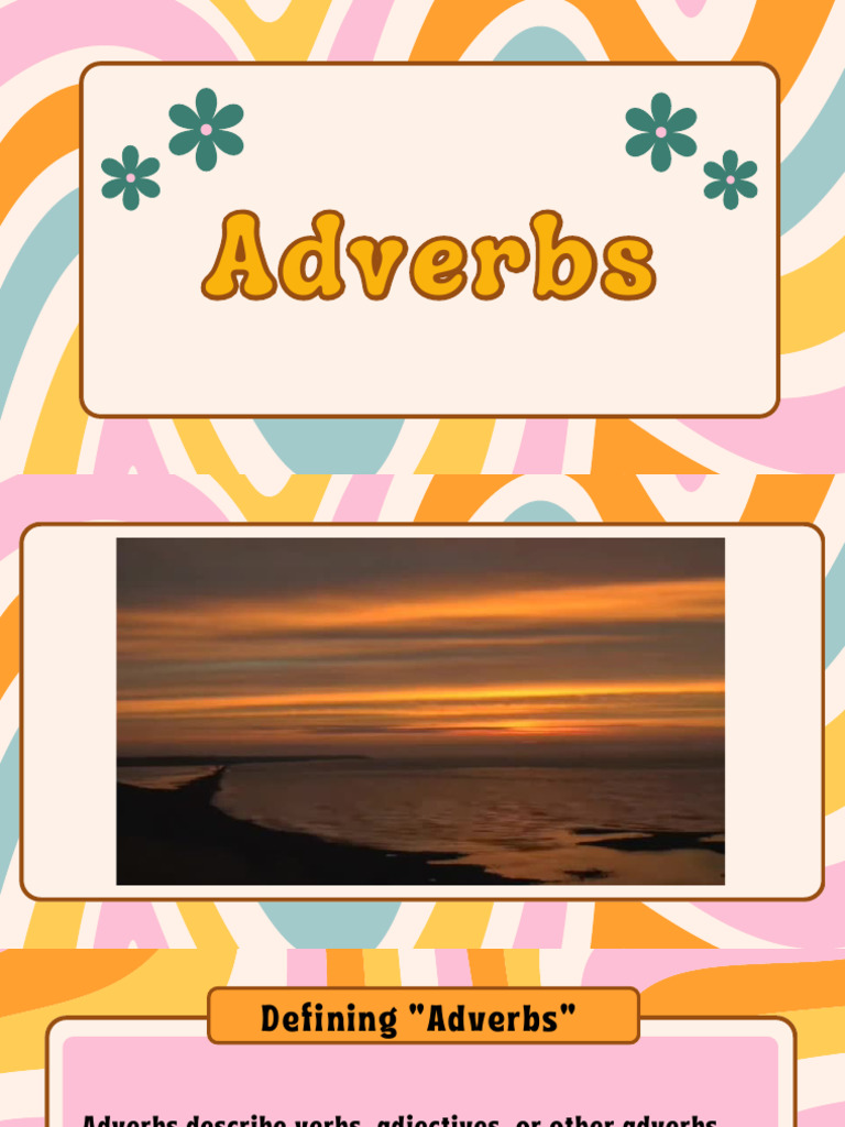 Copy of Orange Groovy Retro Daily Agenda Presentation | PDF | Adverb ...