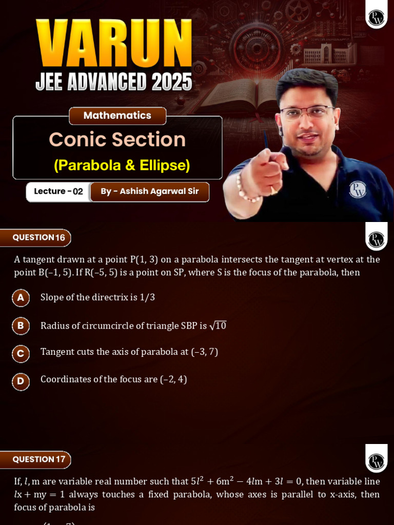 67f868f024cba601f4016003 - ## - Conic Section (Parabola & Ellipse) 02 ...
