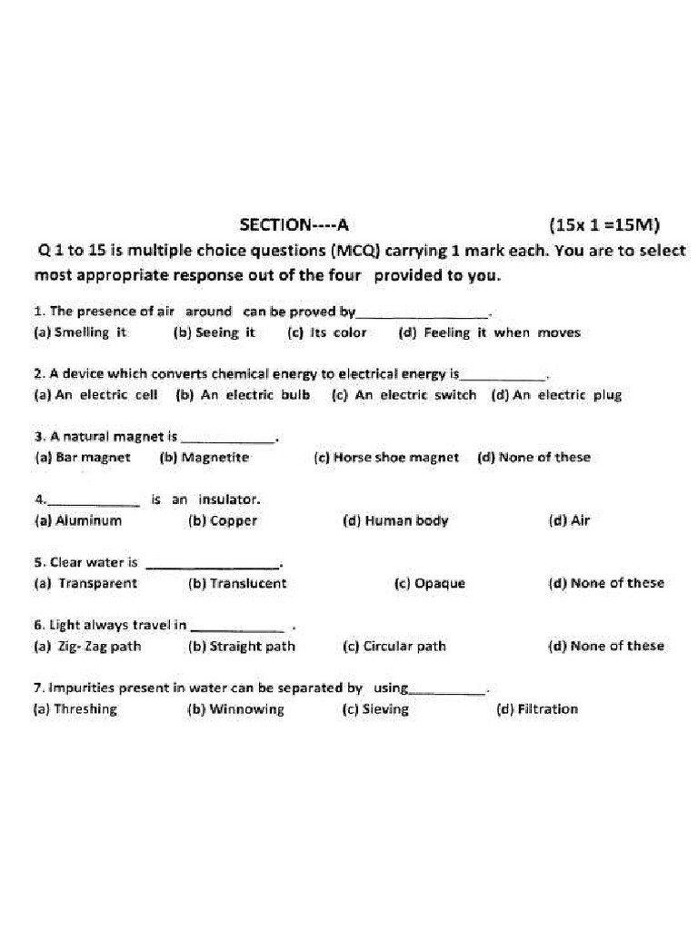 Class 6 Science | PDF