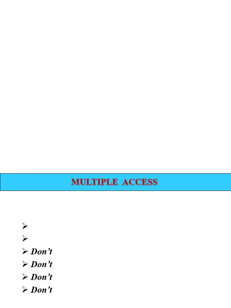 CHPTR 5 - Part 1 - Multiple Access Control | PDF | Channel Access Method | Networking Standards