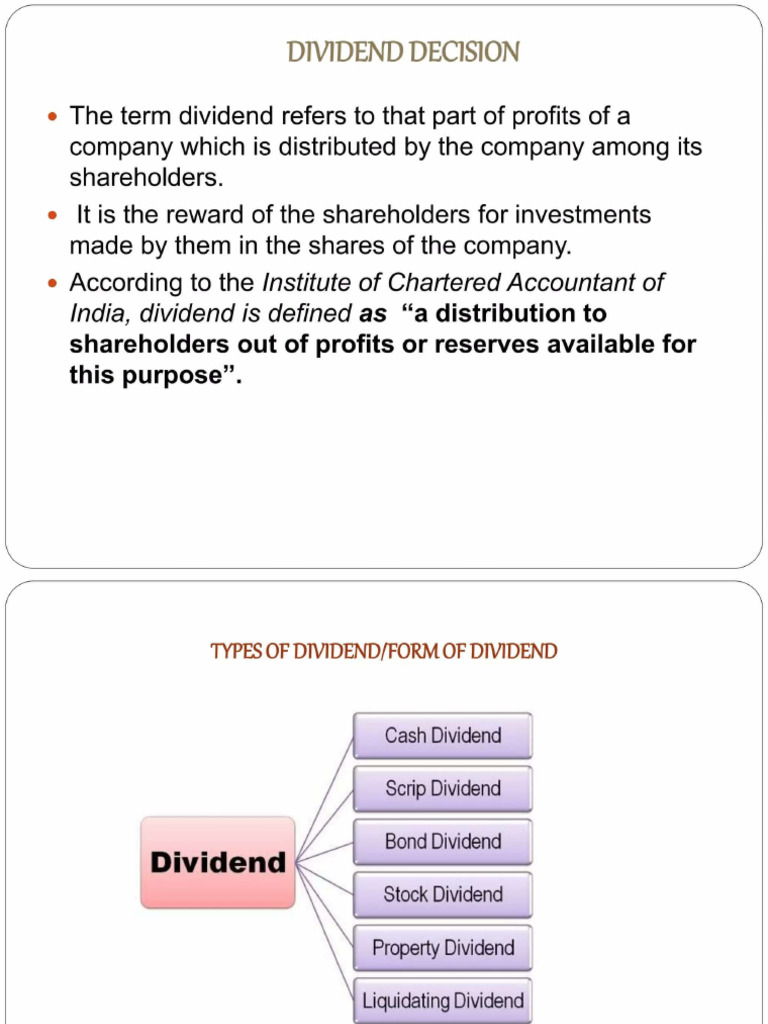 Dividend Decision | PDF