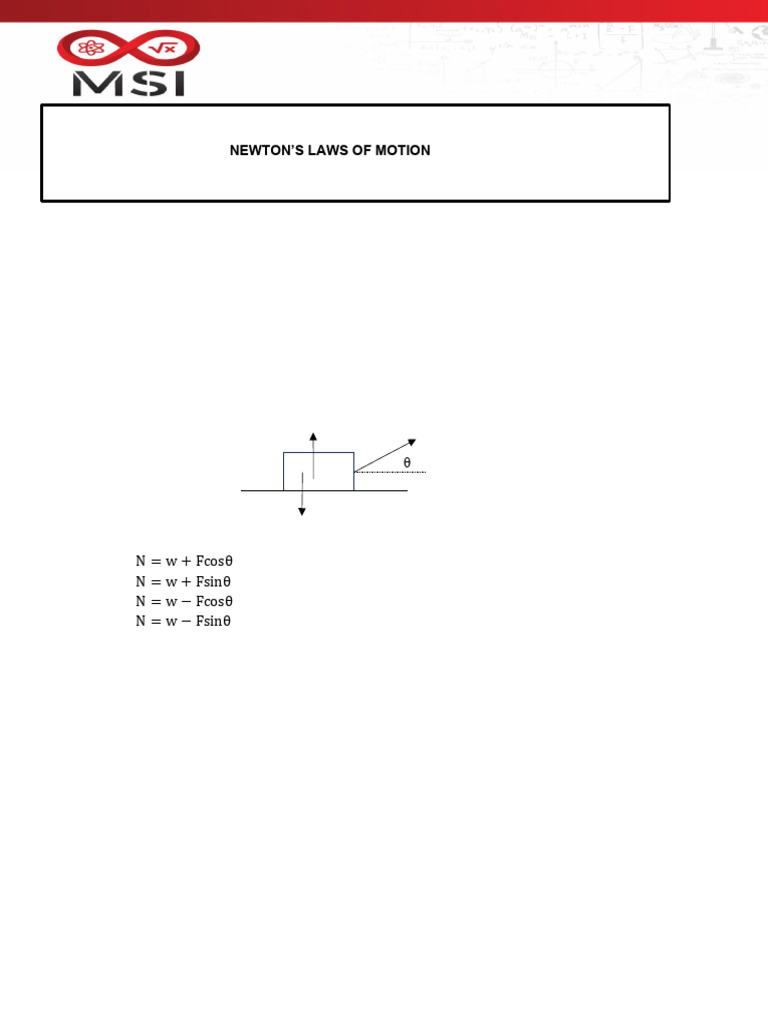 Newtons Laws Test 1 Grade 11 | PDF | Force | Newton's Laws Of Motion