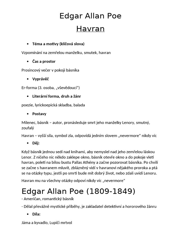 Havran | PDF