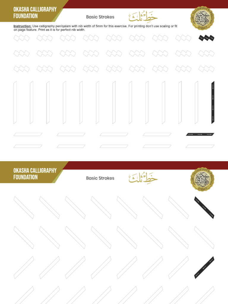 Basic Strokes A4 Landscape | PDF