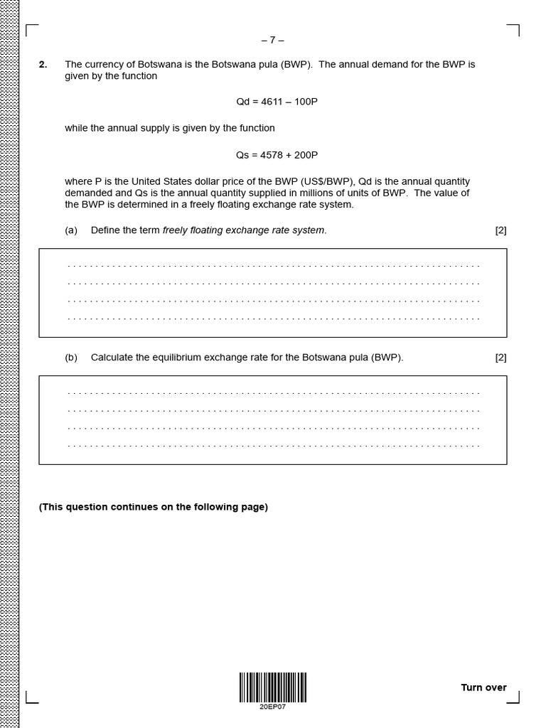 IB Economics HL Paper 3 - International Trade Revision1 | PDF ...