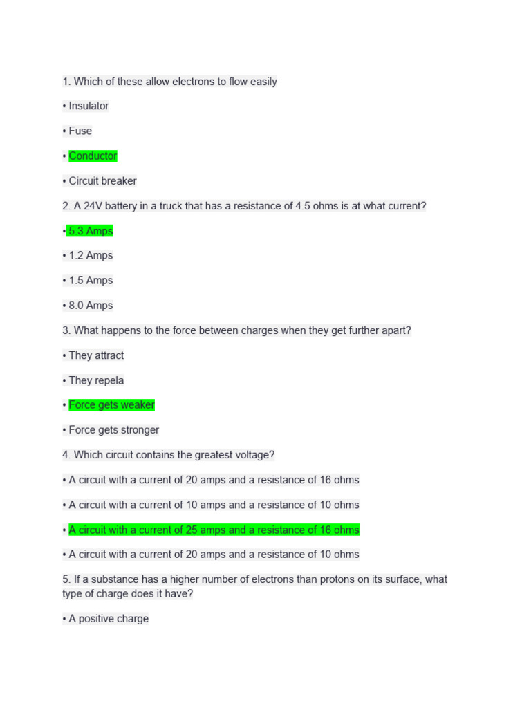 Electricity Study Material PDF | PDF | Electric Current | Series And ...