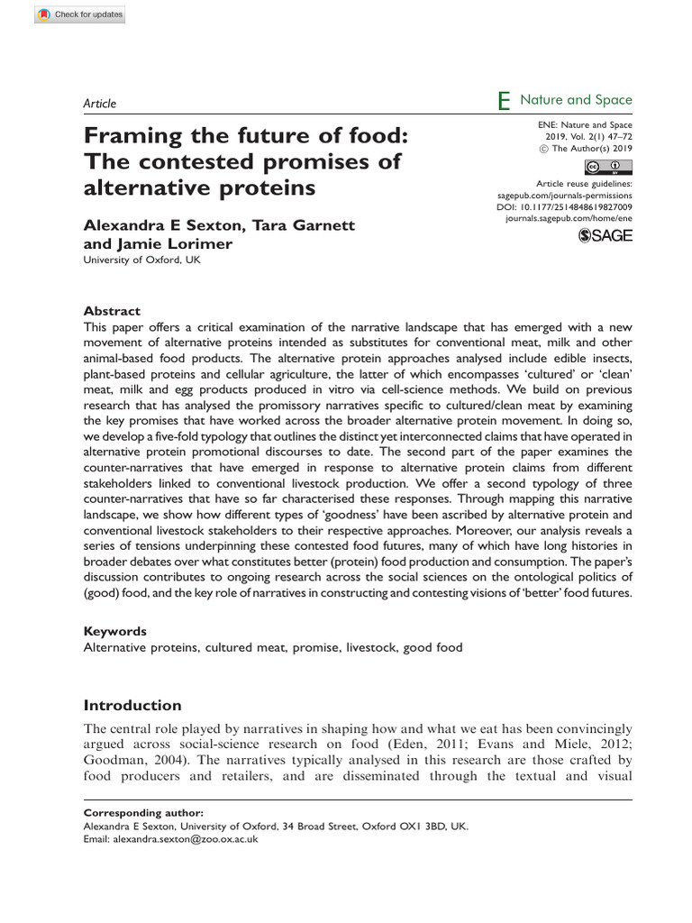 Framing The Future of Food | PDF | Foods | Livestock