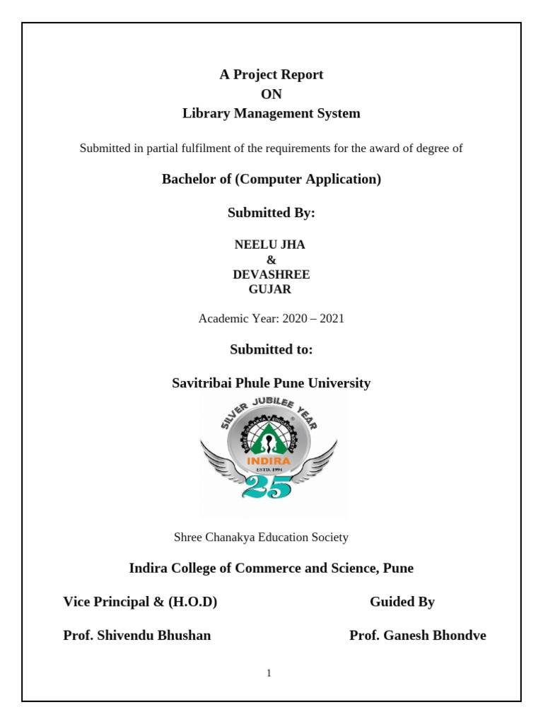LIbrary Management Project | PDF | Computing | Information Technology