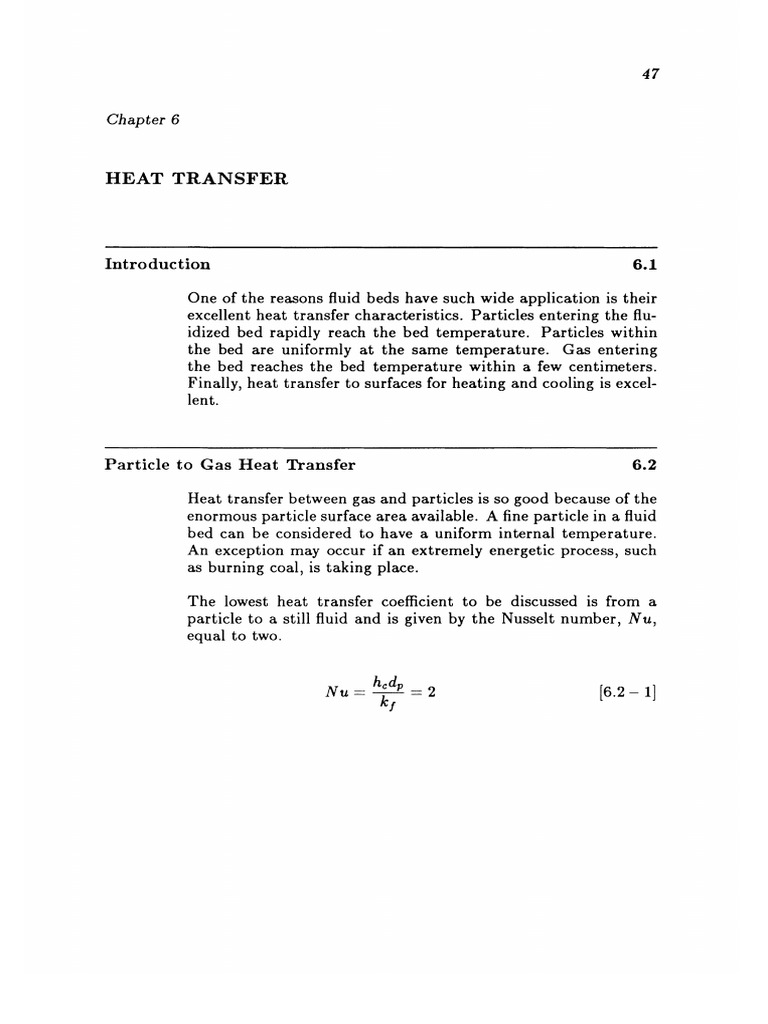 Chapter 6 Heat Transfer 1990 Handbook of Powder Technology | PDF | Heat ...