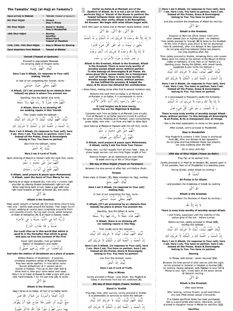 A Simple Hajj Guide - Pamphlet - Shaikh Muhammad Nasirudeen Al-Albaani ...