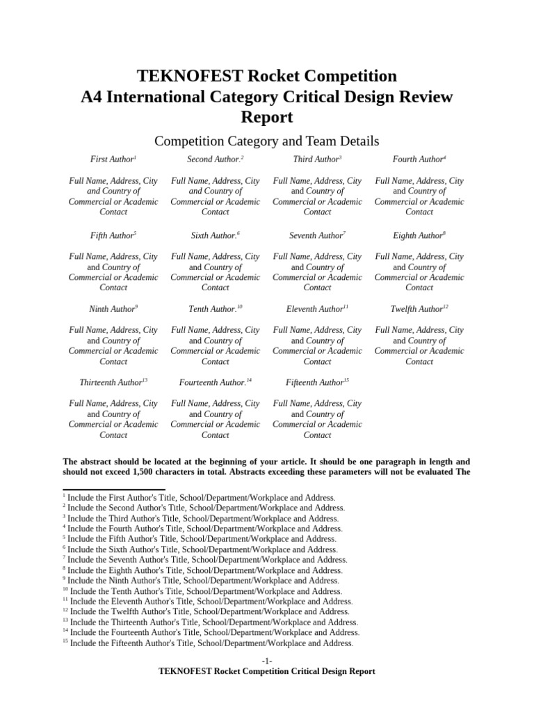 CDR Phase Report Template b0gGB | PDF