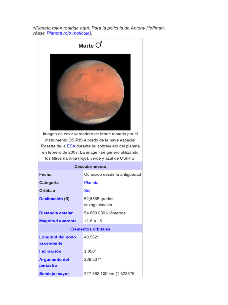 Marte | PDF | Marte | Espacio exterior