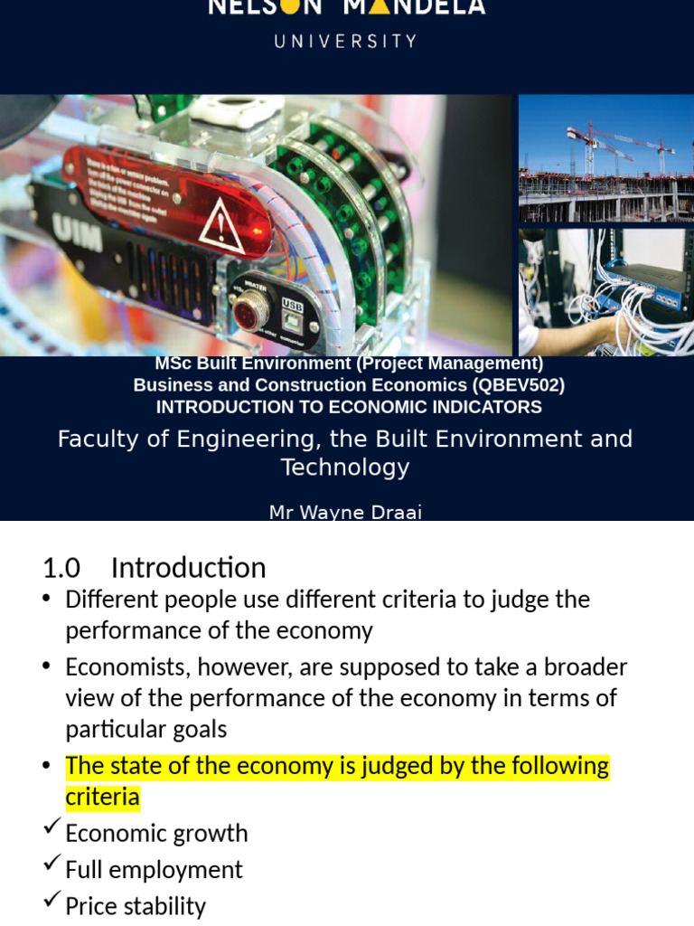 Introduction To Economic Indicators 2024 | PDF | Consumer Price Index ...