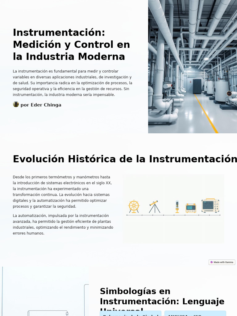 Instrumentacion Medicion y Control en La Industria Moderna | PDF ...