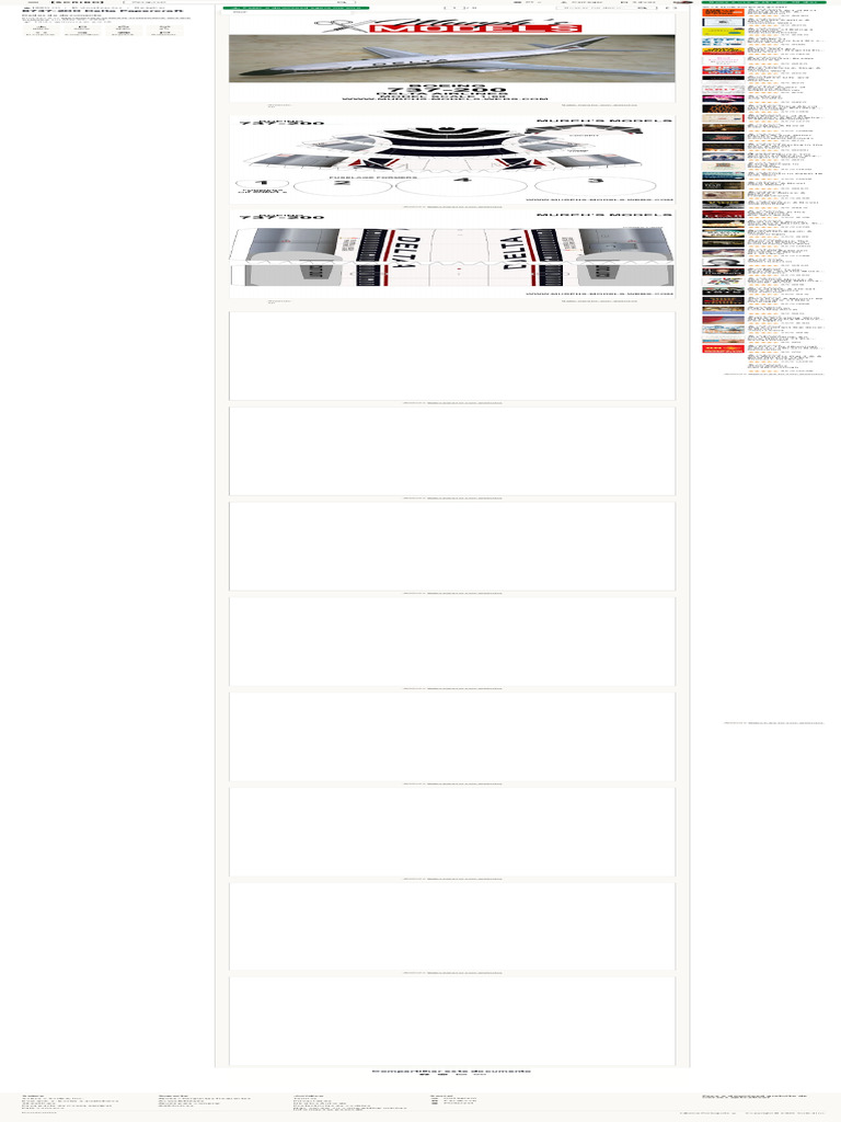B737-200 Delta Papercraft _ PDF | PDF | Escritores americanos