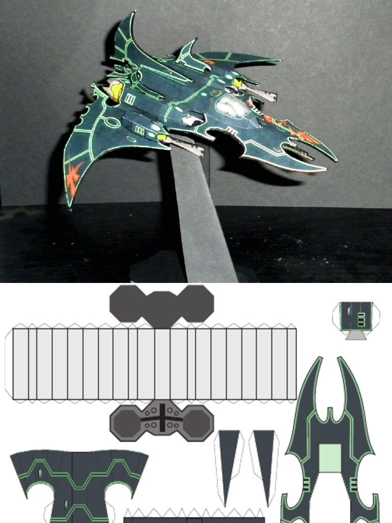 Dark - Eldar - Razorwing Papercraft | PDF