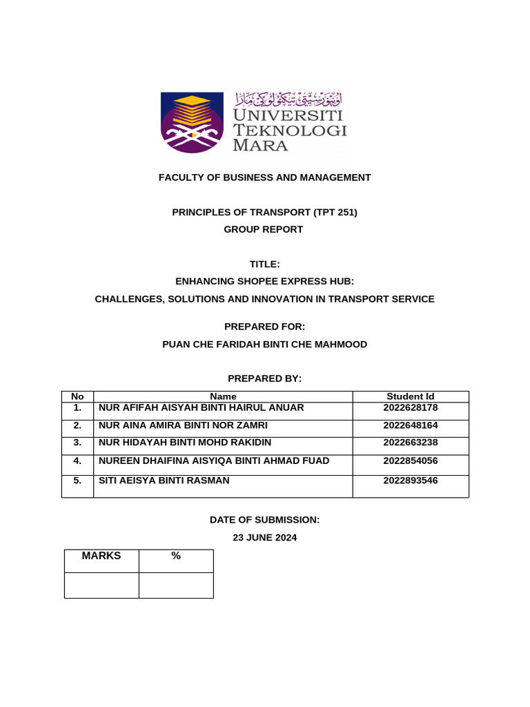 Shopee Express Hub (TPT251) | PDF | Logistics | Warehouse
