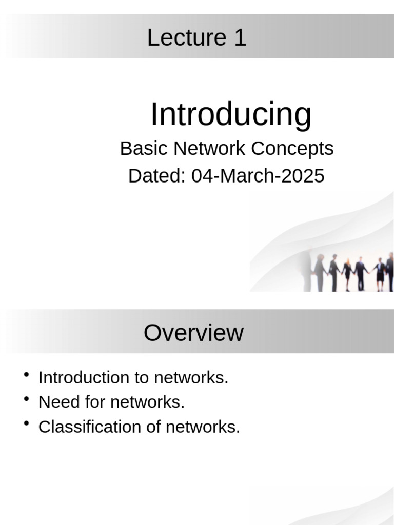 Basic Network Concepts Overview | PDF | Computer Network | Server ...