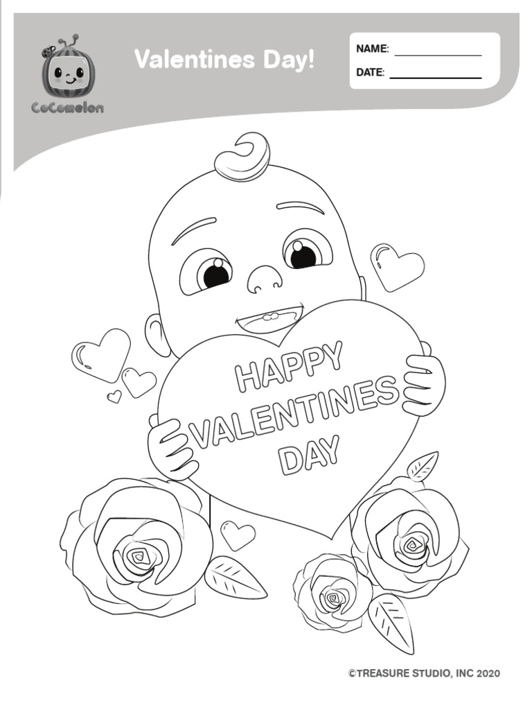 ColoringPage Valentines Day | PDF