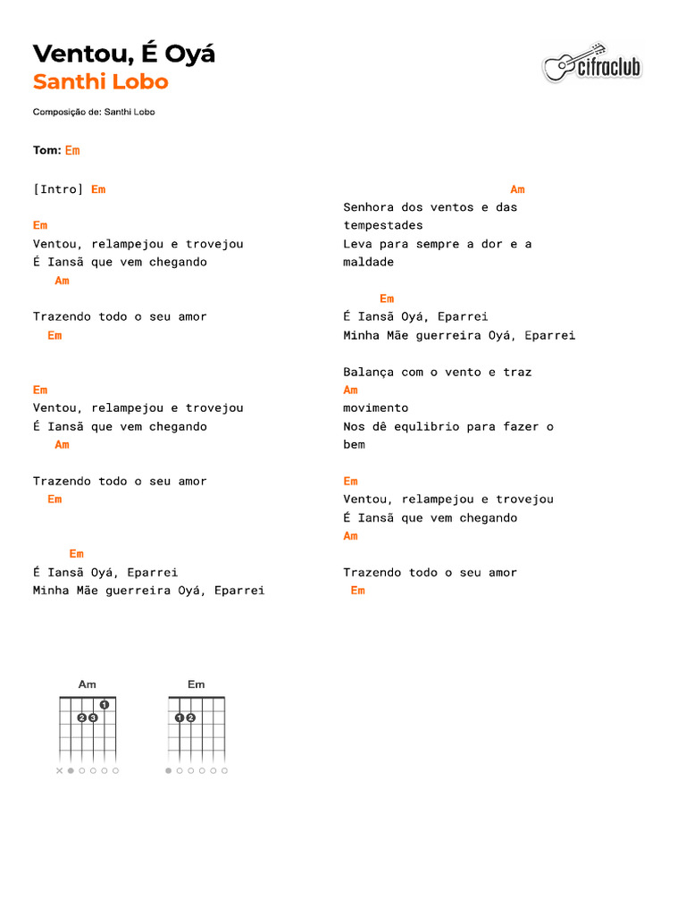 Ventou, É Oyá | PDF