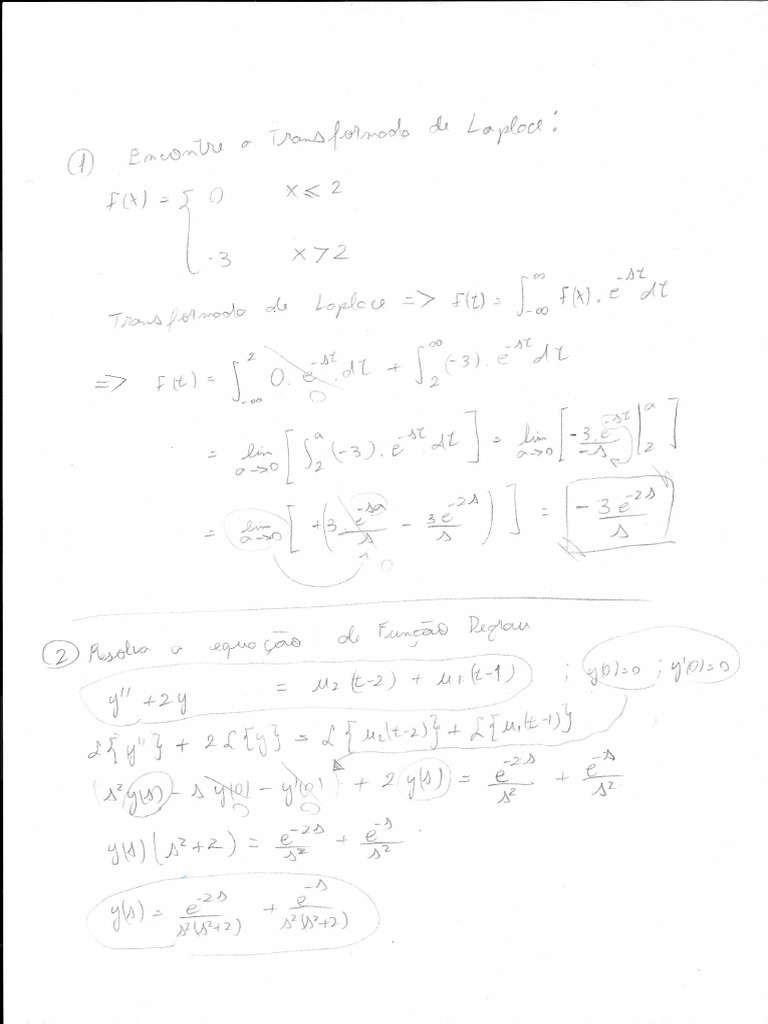 Correcao Prova Calc IV | PDF