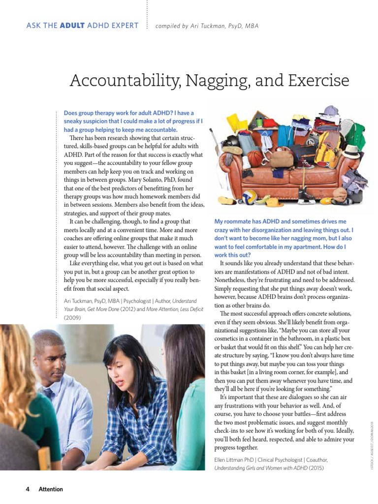 Accountability Nagging and Exercise | PDF | Stimulant | Attention ...