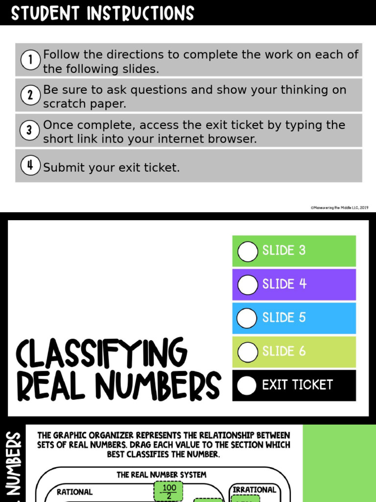 PP_Classifying Real Numbers - Activity | PDF