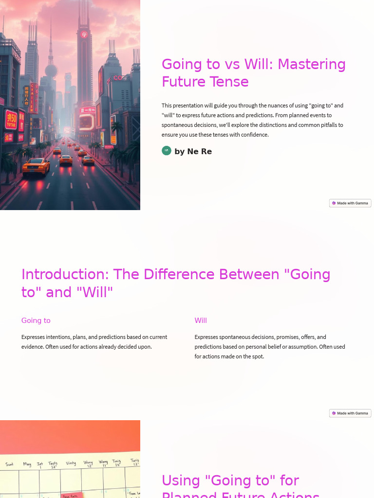 Going-to-vs-Will-Mastering-Future-Tense | PDF | Cognition
