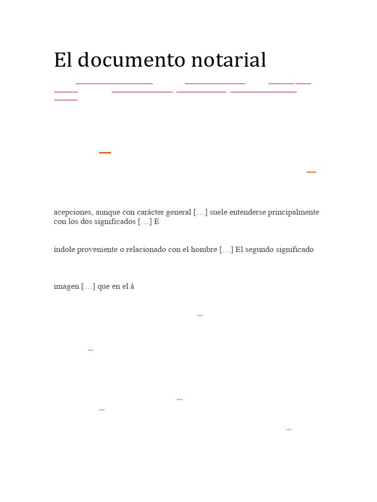 El Documento Notarial | PDF