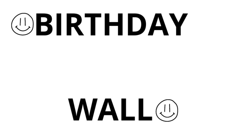 Creative Birthday Wall Ideas | PDF