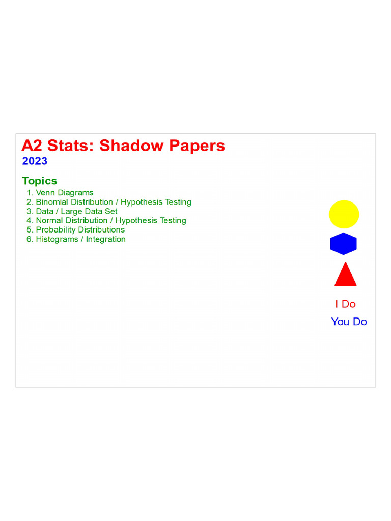 12Fm Stats Shadow Papers | PDF